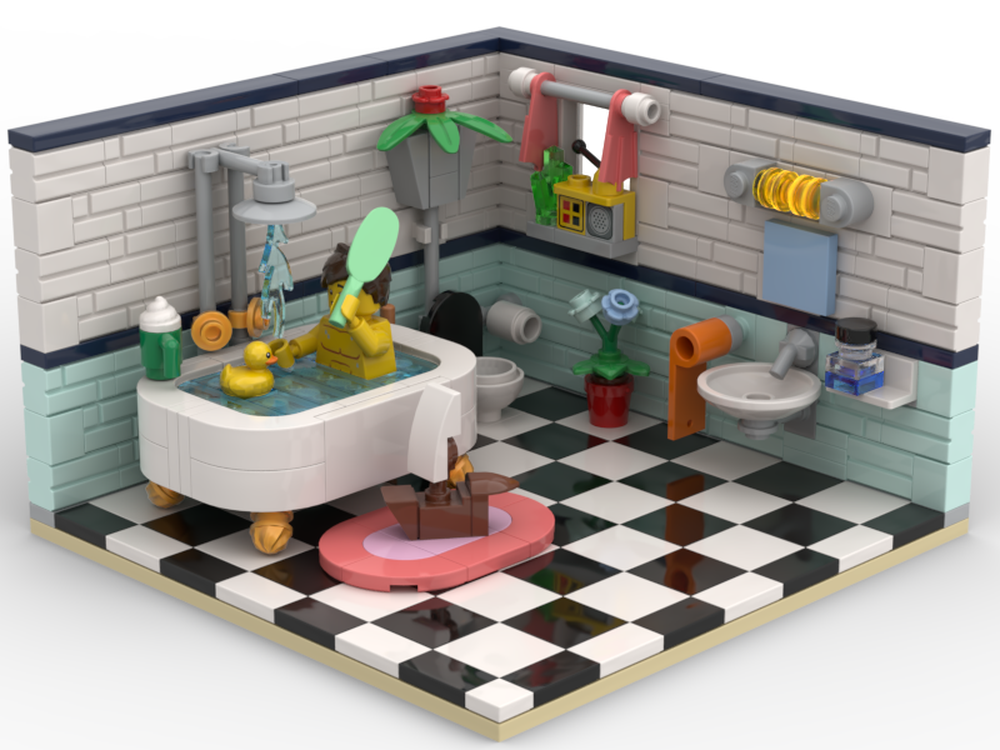 LEGO MOC-239068 Bath time fun by Ptchnk | Rebrickable - Build with LEGO