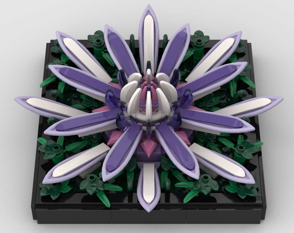 LEGO MOC-239087 Mandala - Flower - Lavender by KingGror | Rebrickable ...
