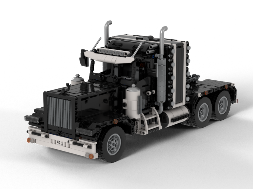 LEGO MOC US Semi Truck w. Tan Trailer by Scorpio007 | Rebrickable ...