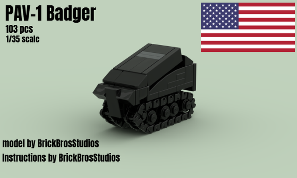 LEGO MOC PAV-1 Badger by BrickBrosStudios | Rebrickable - Build with LEGO