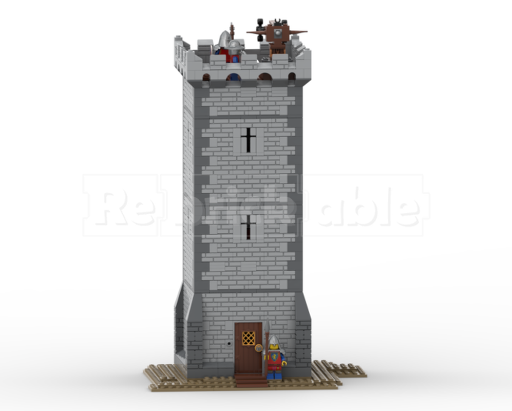 LEGO MOC-239159 Medieval Tower by King Arthur | Rebrickable - Build ...