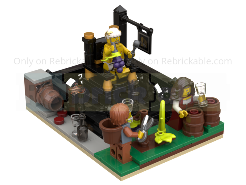 LEGO MOC Bacchus, the God of Wine-making 🍇 by Dadoo | Rebrickable ...
