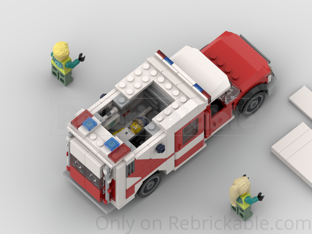 LEGO MOC US Ambulance by Sambir | Rebrickable - Build with LEGO