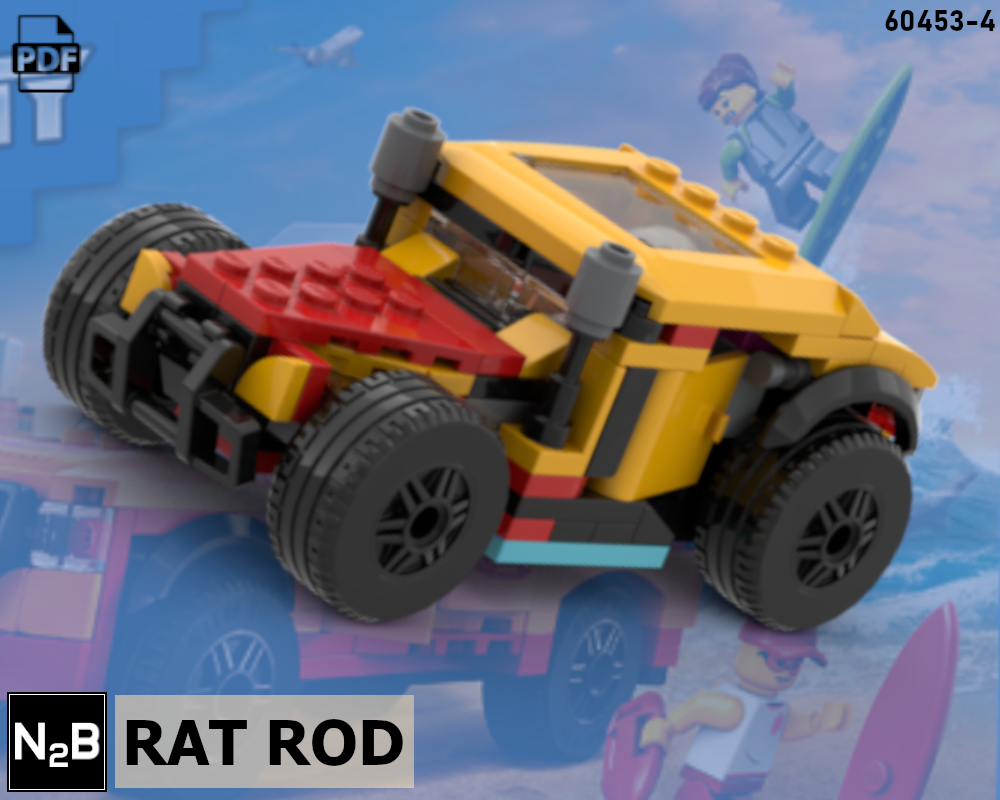 LEGO MOC 60453-4 RAT ROD by n2brick | Rebrickable - Build with LEGO