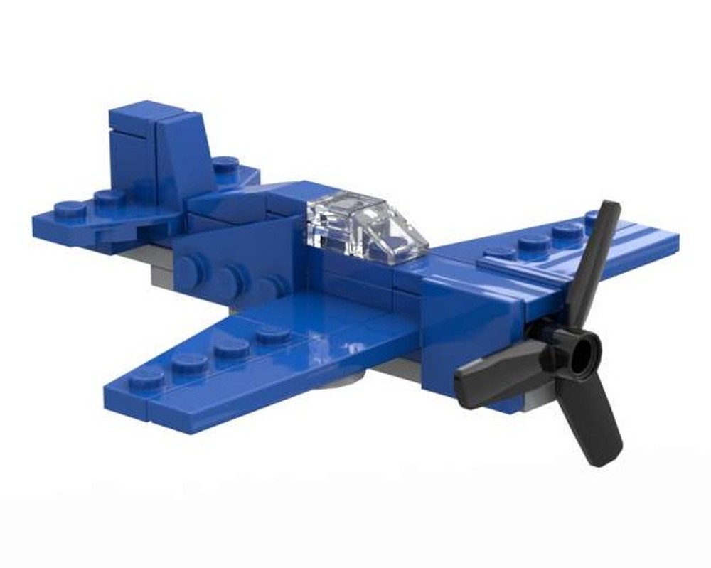 LEGO MOC Grumman F4F Wildcat (1/110 scale) by Vincent W | Rebrickable ...