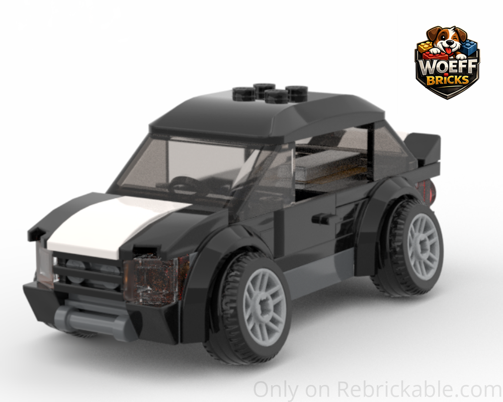 LEGO MOC-239295 Black and white car by Woeff Bricks | Rebrickable ...