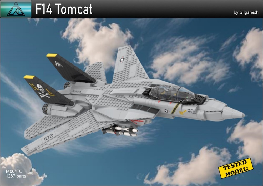 LEGO MOC-239299 F14 Tomcat by Gilganesh | Rebrickable - Build with LEGO
