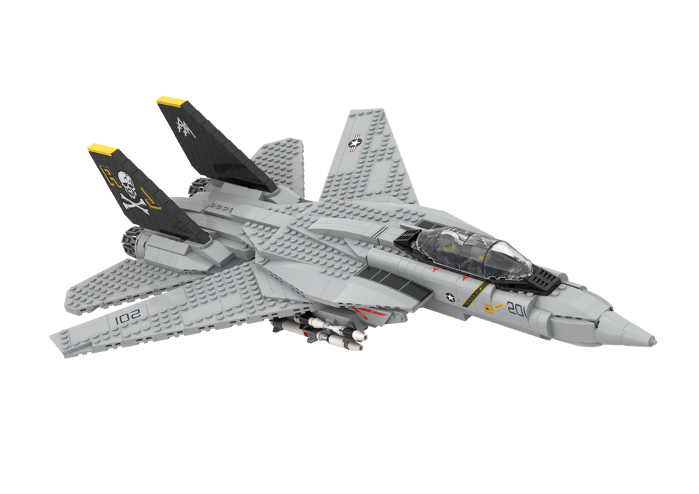 LEGO MOC-239299 F14 Tomcat by Gilganesh | Rebrickable - Build with LEGO