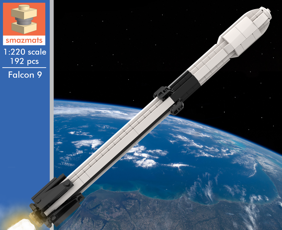LEGO MOC-239356 Falcon 9 [1:220 scale] by smazmats | Rebrickable ...
