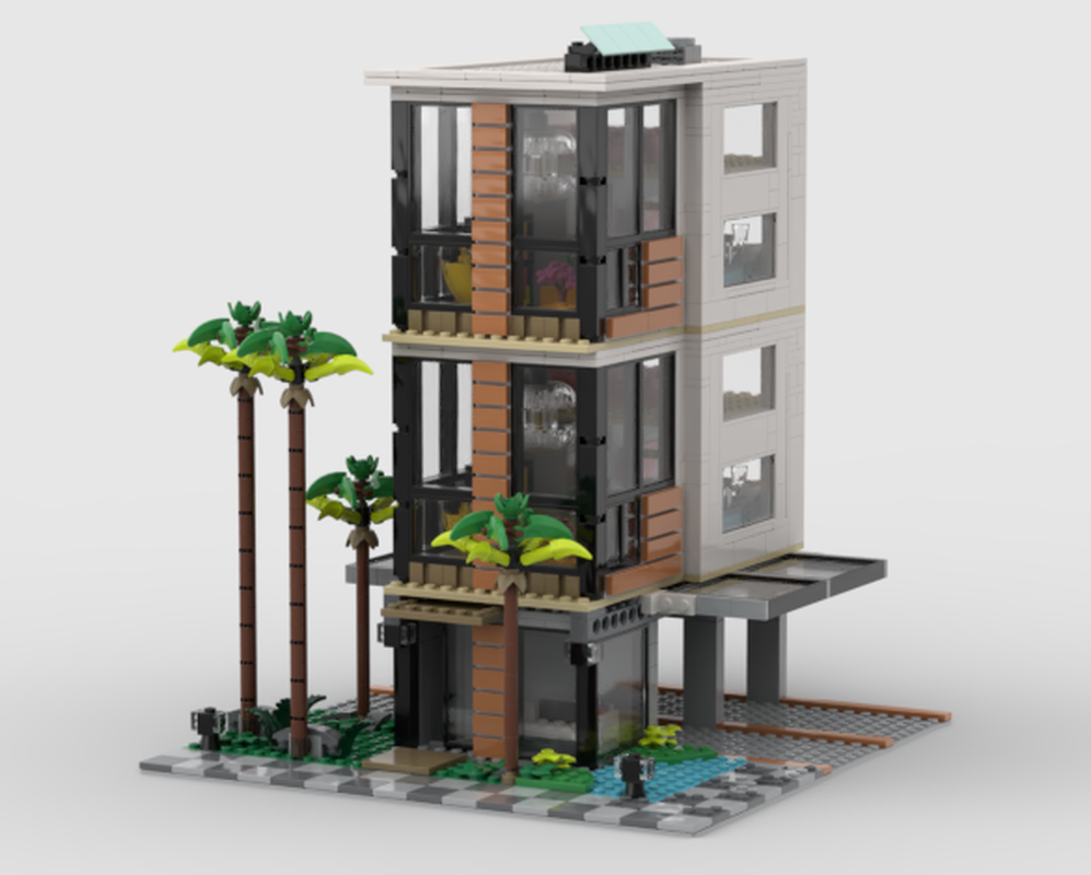 LEGO MOC-239376 Modern Building by JRB_Bricks | Rebrickable - Build ...