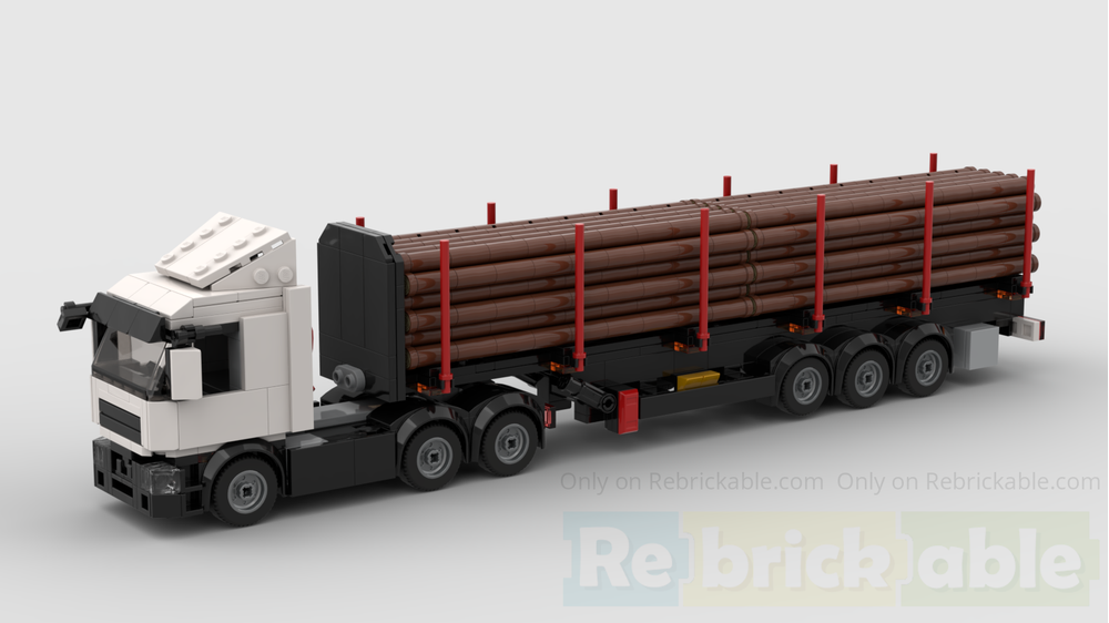 LEGO MOC-239391 Log trailer by phigeon | Rebrickable - Build with LEGO