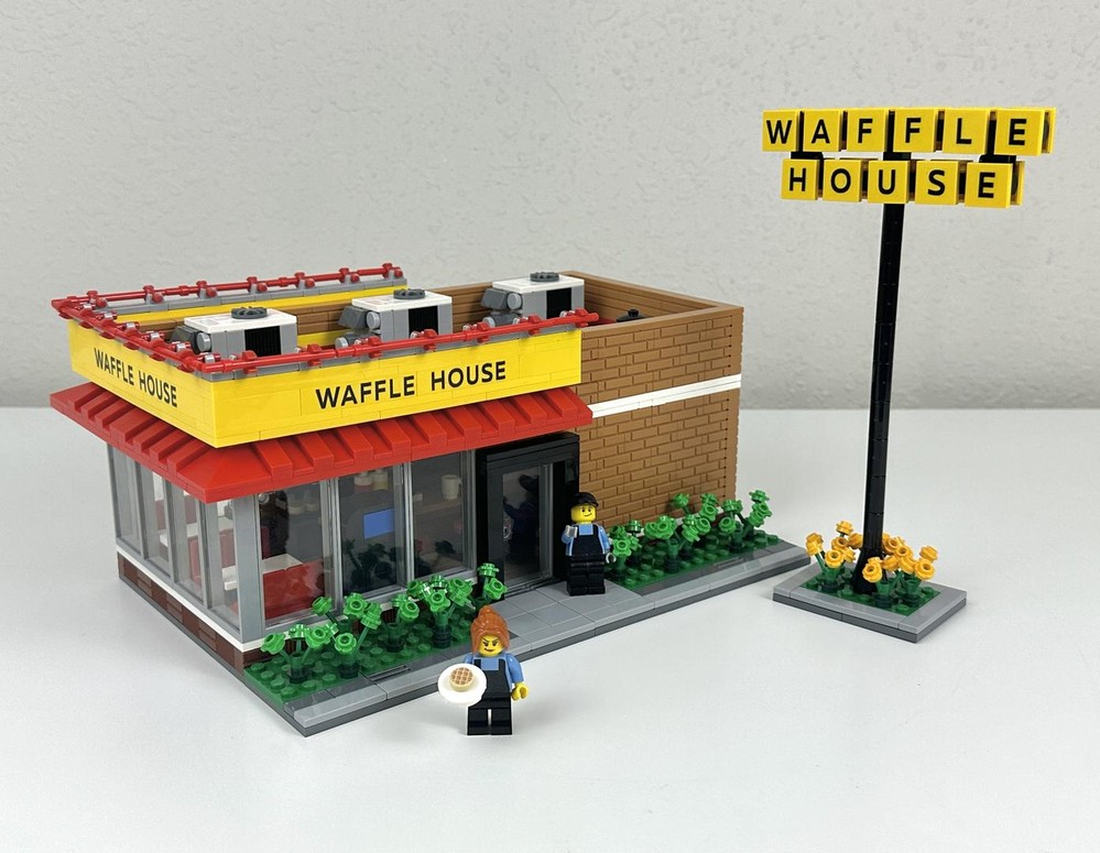 LEGO MOC Waffle House by wooootles | Rebrickable - Build with LEGO
