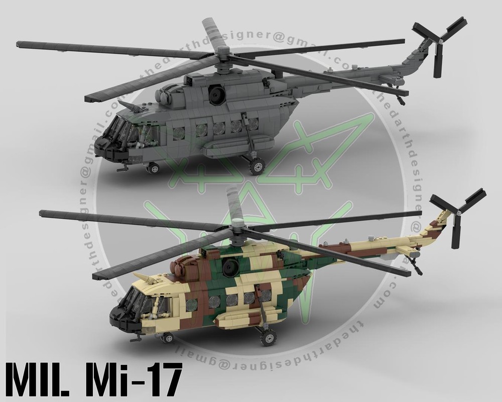 LEGO MOC-239414 MIL Mi-17 - 1:35 Scale by DarthDesigner | Rebrickable ...