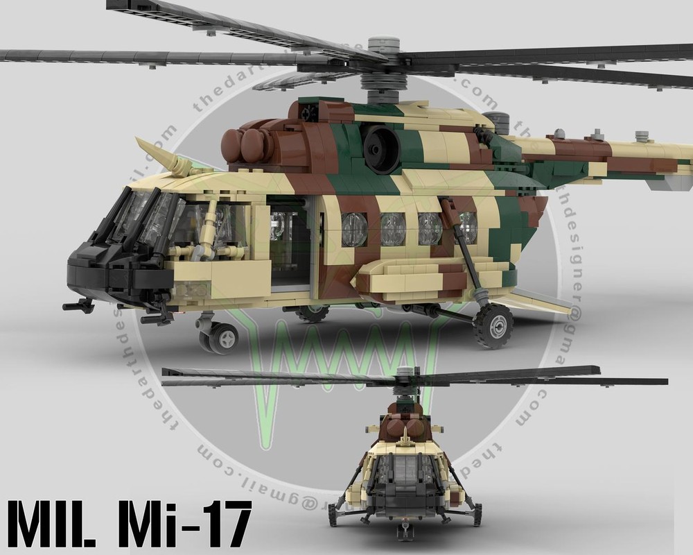 LEGO MOC-239414 MIL Mi-17 - 1:35 Scale by DarthDesigner | Rebrickable ...