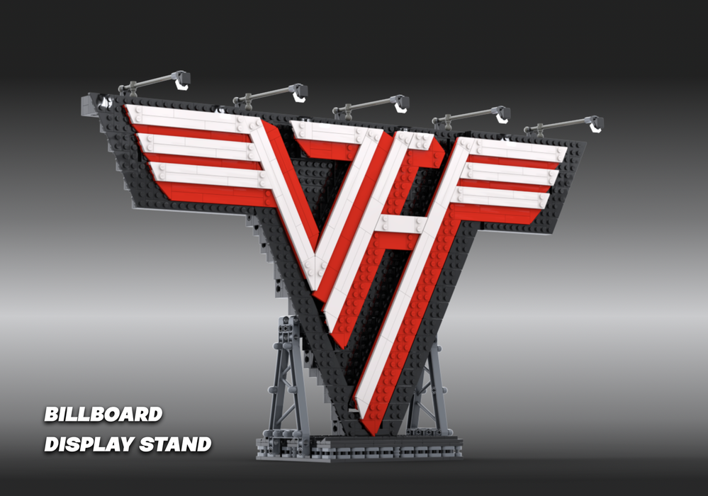 LEGO MOC Rockband-Logo Billboard Display Stand by Mani91 | Rebrickable ...