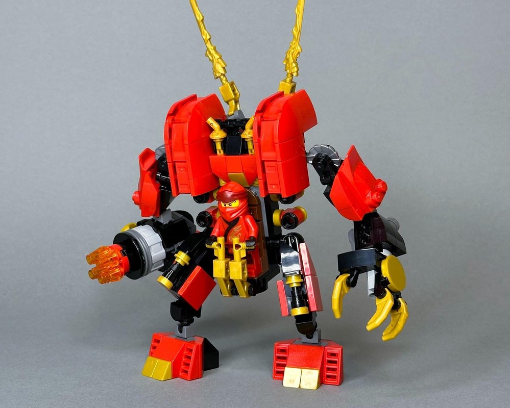 LEGO MOC Kai's Fire Mech by bobbacatmocs | Rebrickable - Build with LEGO