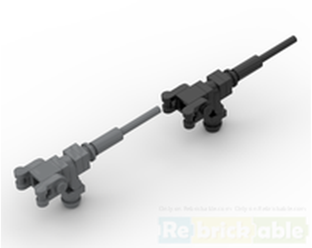 LEGO MOC M2HB machine gun by Smellybricks | Rebrickable - Build with LEGO