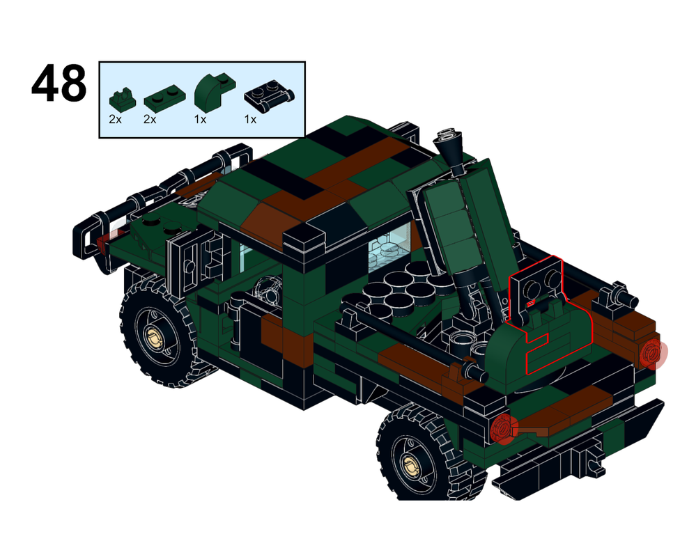 LEGO MOC HMMWV MOC by Brickmilitaryworld | Rebrickable - Build with LEGO