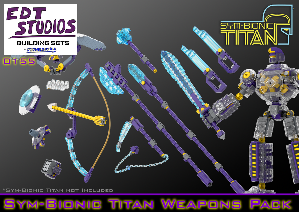 LEGO MOC Sym-Bionic Titan Weapons Pack by D10MegasXLR | Rebrickable ...