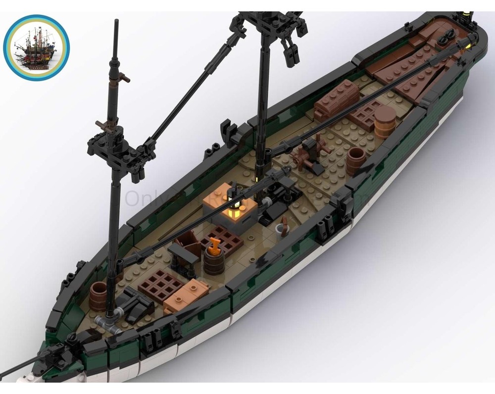 LEGO MOC Merchant Schooner | Sailing Ship by The Pirate Shipwright ...