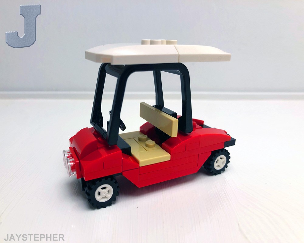 LEGO MOC-239645 Golf Cart with Mid-Size Flatbed Trailer by jaystepher ...