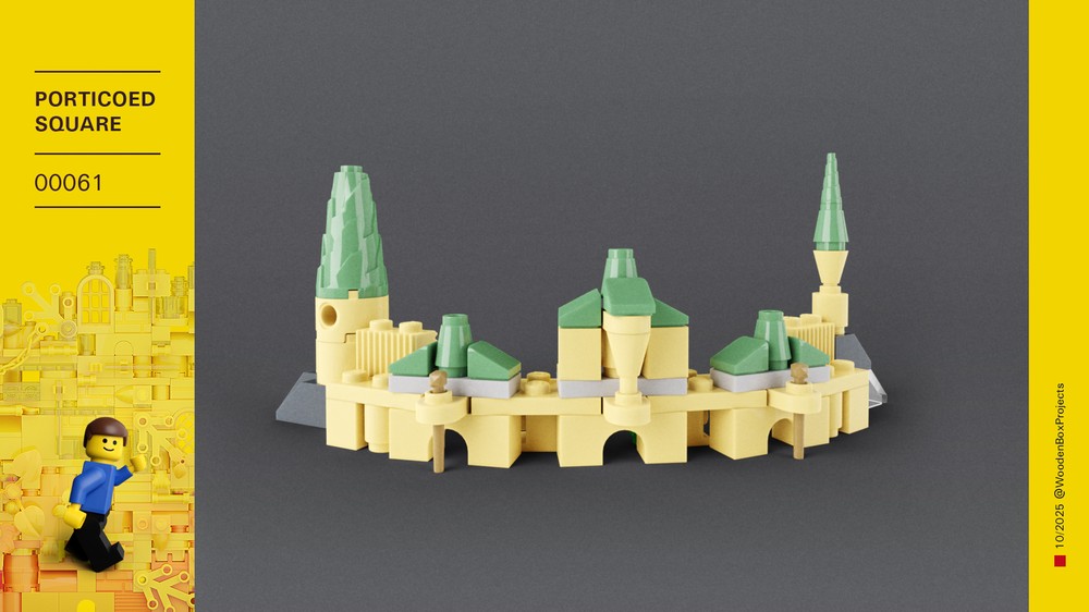 LEGO MOC Porticoed Square by WoodenBoxProjects | Rebrickable - Build ...