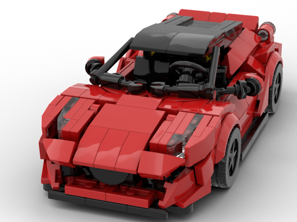 LEGO MOC-239665 Red Italian Ferr 458 Liberty Walk by Brickcarmocpalace ...