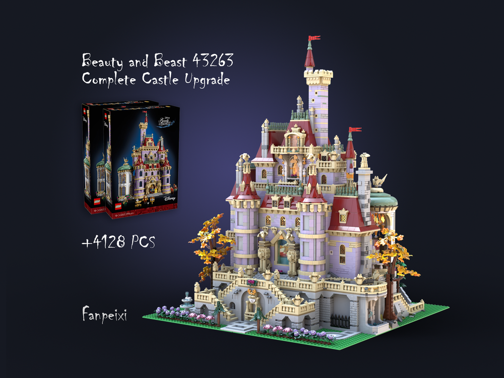 LEGO MOC-239707 Complete Beauty and Beast Castle Upgrade by Fanpeixi ...