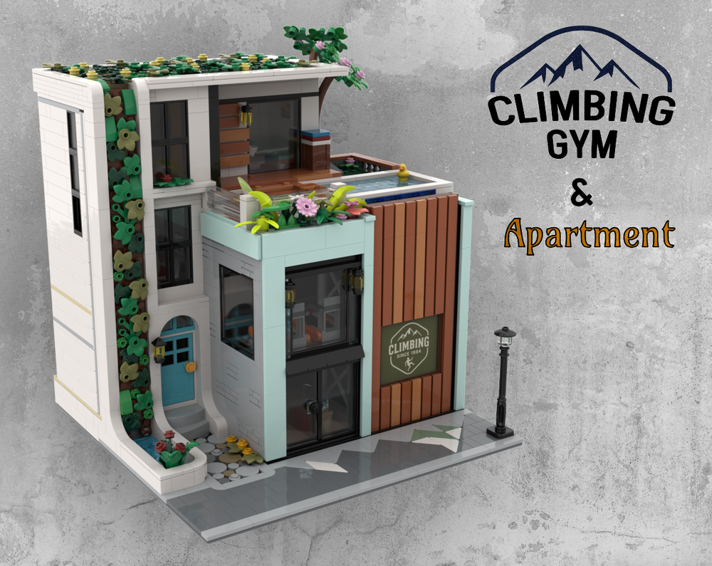 LEGO MOC Climbing Gym & Apartment by xymato | Rebrickable - Build with LEGO