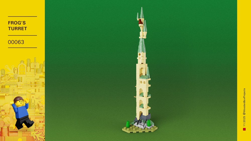 LEGO MOC Frog's Turret by WoodenBoxProjects | Rebrickable - Build with LEGO