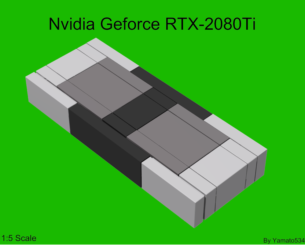 LEGO MOC 1:5 Scale Nvidia Flagship GPUs(GTX 10 series to RTX 50 Series ...