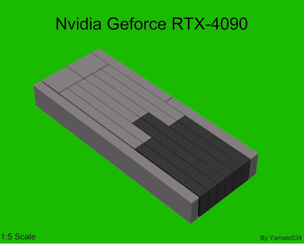 LEGO MOC 1:5 Scale Nvidia Flagship GPUs(GTX 10 series to RTX 50 Series ...