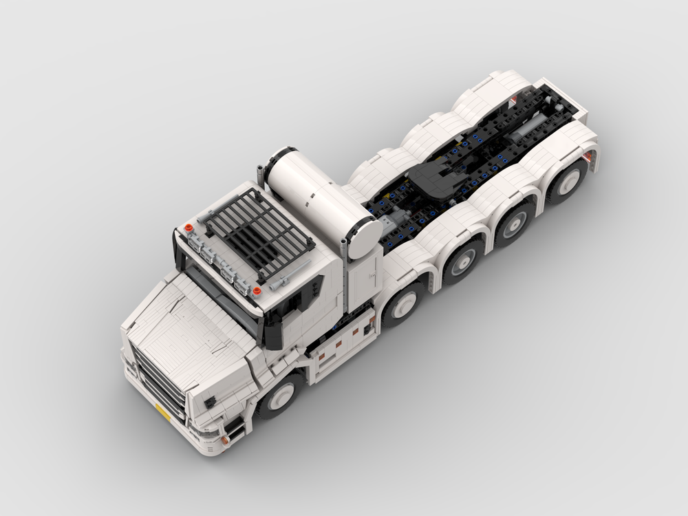 LEGO MOC-239806 Scania torpedo low roof tractor by LingKong ...