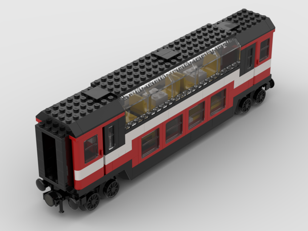 LEGO MOC Club Car (based on 4547) for High-Speed City Express Passenger Train (7745) by ...