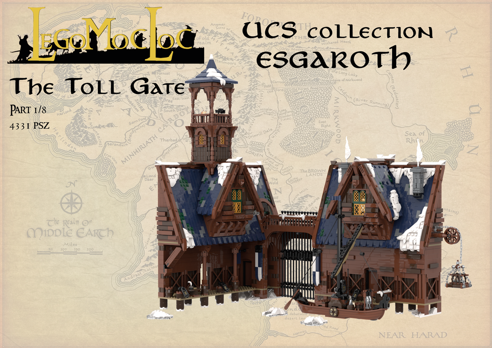 LEGO MOC-239980 UCS Esgaroth - part 1/8 - The Toll Gate by LegoMocLoc ...