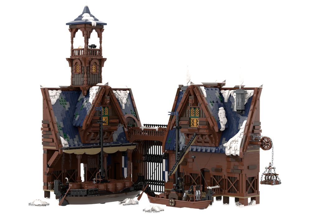 LEGO MOC-239980 UCS Esgaroth - part 1/8 - The Toll Gate by LegoMocLoc ...