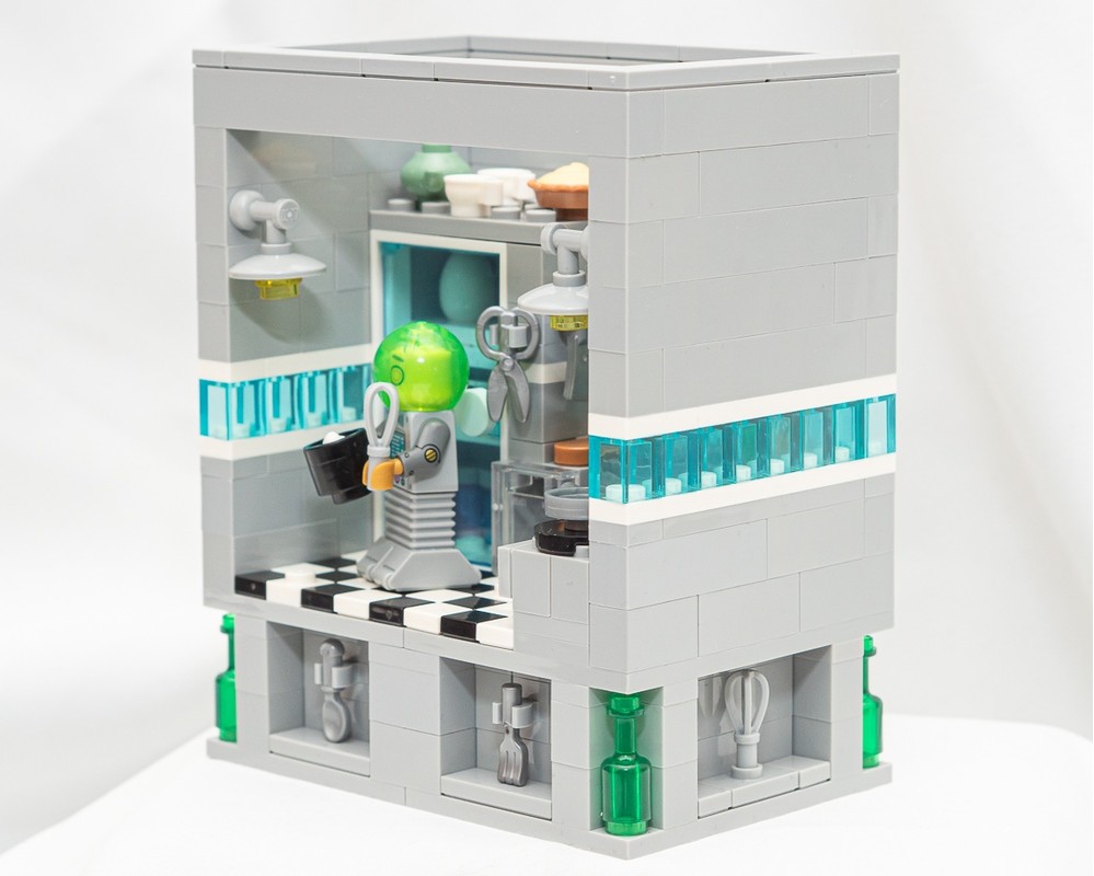 LEGO MOC Kitchen for Kitchen Robot by Frambozia | Rebrickable - Build ...