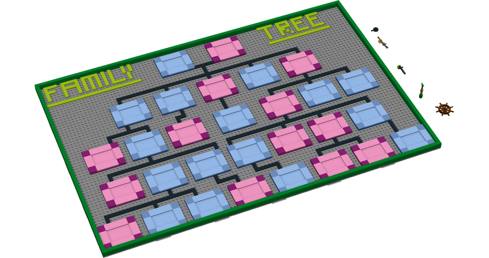 LEGO MOC Family Tree wall chart by Timelord | Rebrickable - Build with LEGO