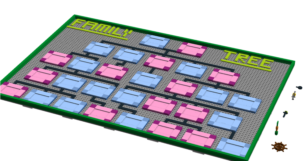 LEGO MOC Family Tree wall chart by Timelord | Rebrickable - Build with LEGO