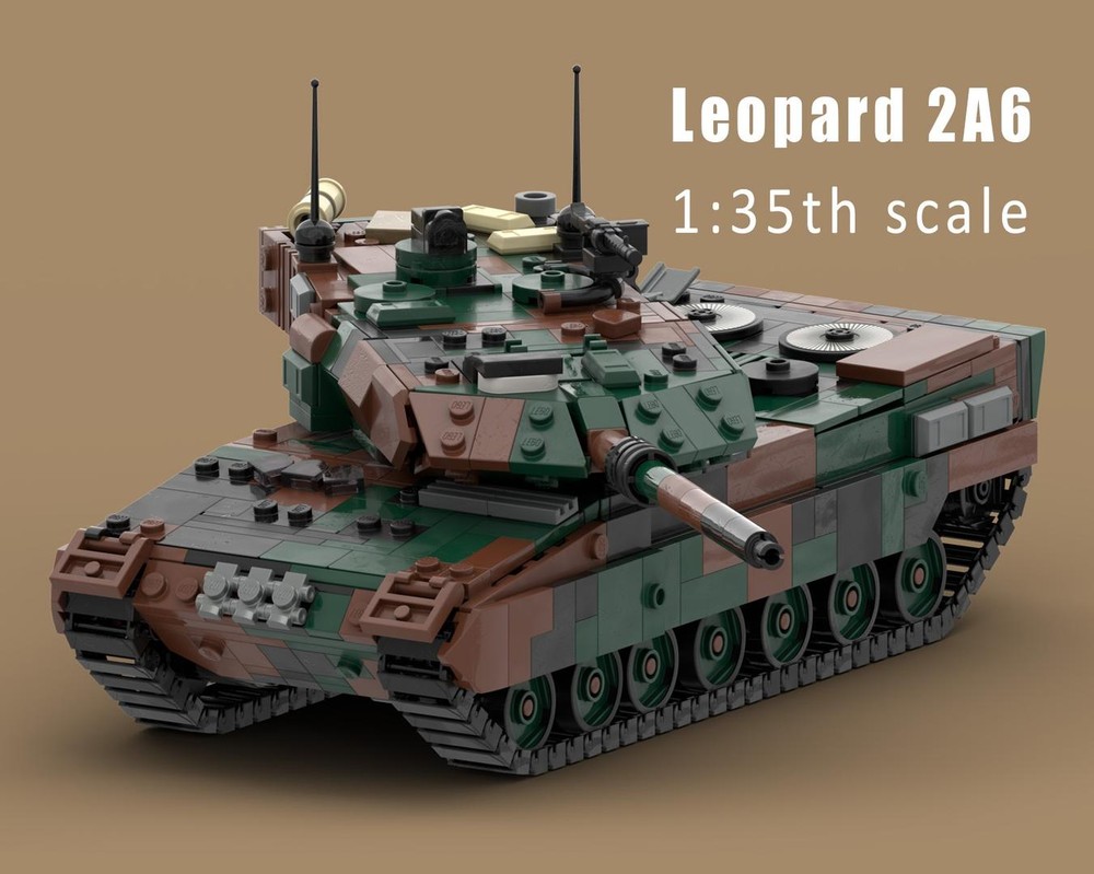 LEGO MOC Leopard 2A6 - 1:35th scale by Darth_Legos | Rebrickable ...