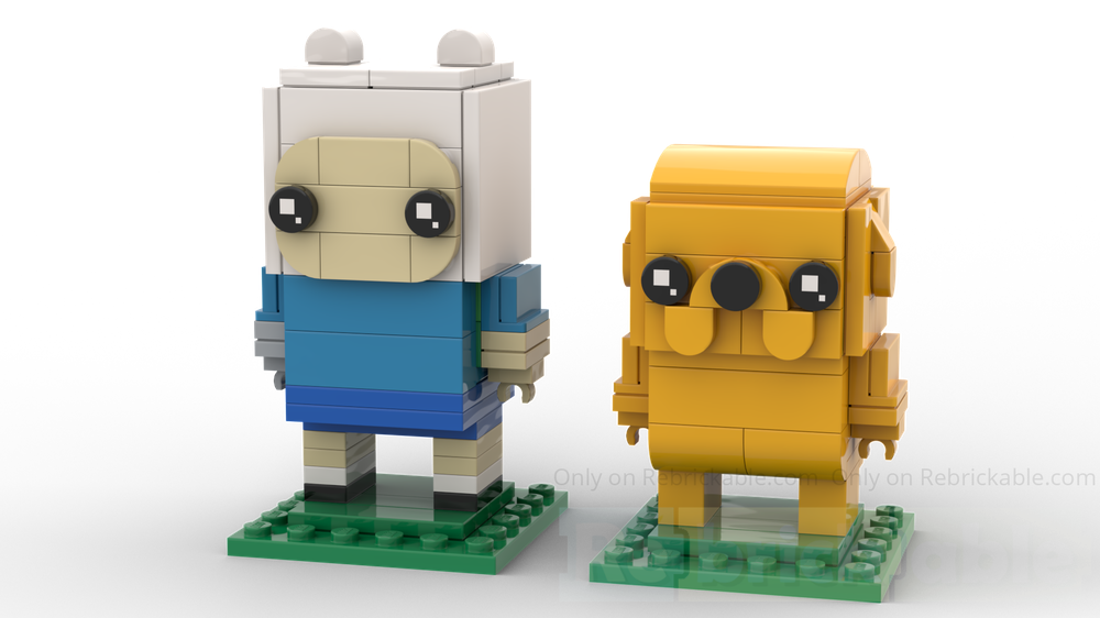 LEGO MOC-240008 Brickheadz Finn and Jake from Adventure Time by ...