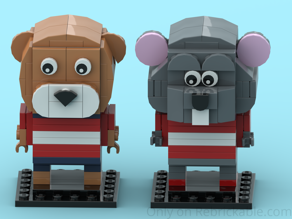 LEGO MOC-240053 Brickheadz Florida Panthers Mascot Combo Pack by aa ...