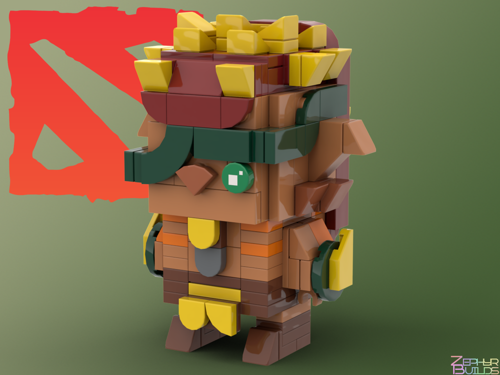 LEGO MOC DOTA 2 Bristleback Brickheadz by ZephyrBuilds | Rebrickable - Build with LEGO