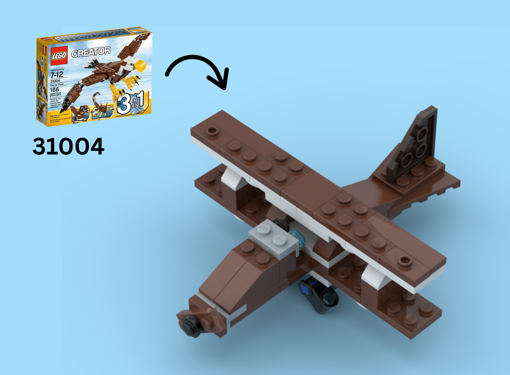 LEGO MOC 31004 Biplane by MOCsFromLE | Rebrickable - Build with LEGO