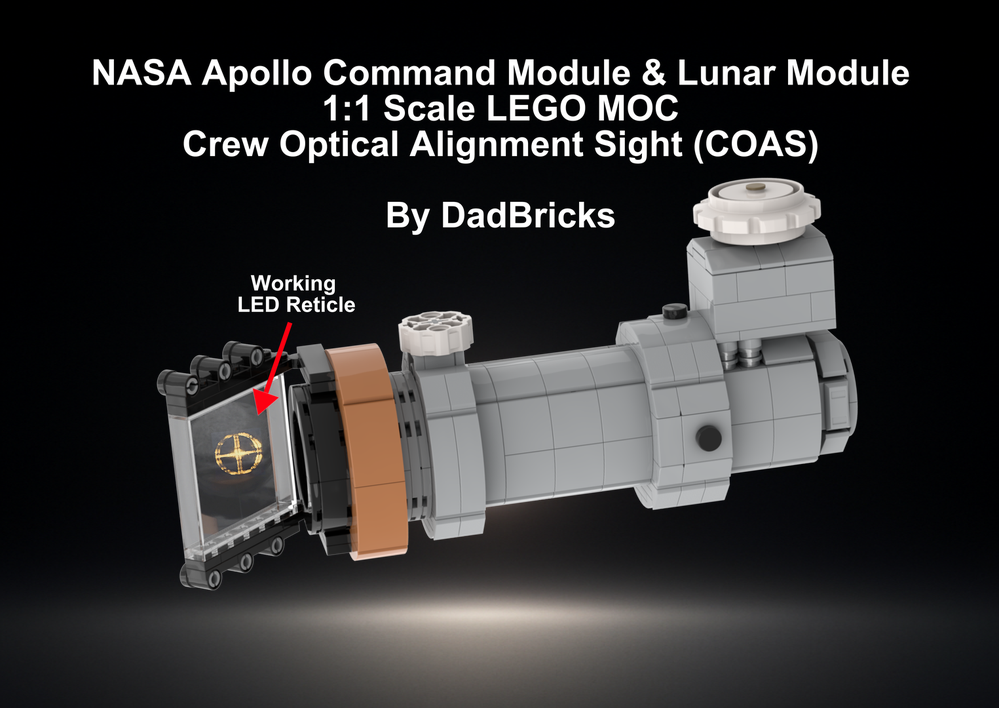LEGO MOC NASA Apollo Life-Size Crew Optical Alignment Sight (COAS) with ...