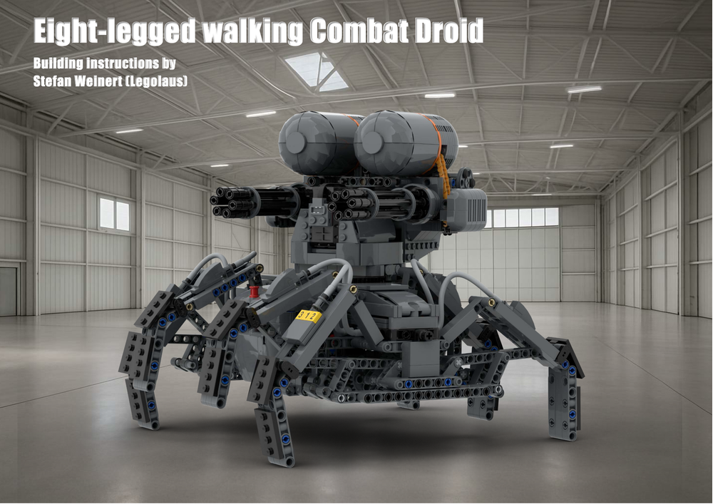 LEGO MOC Eight-legged walking Combat Droid (Klann mechanism) by ...
