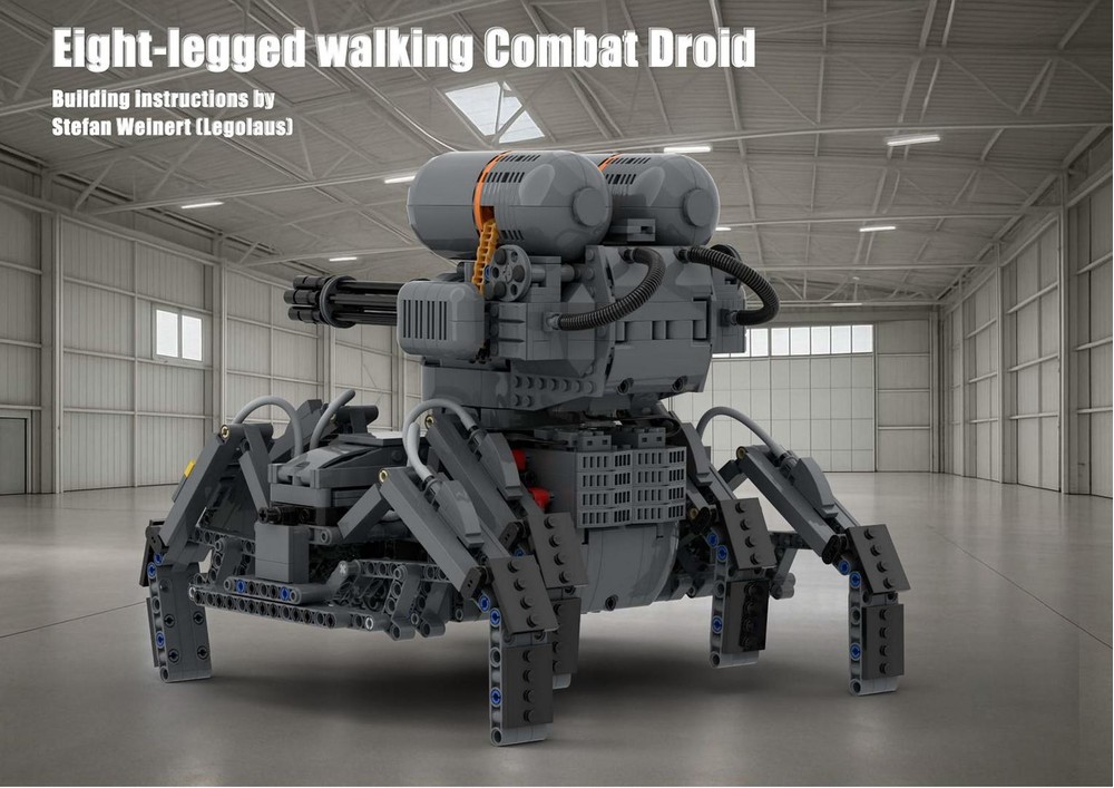LEGO MOC Eight-legged walking Combat Droid (Klann mechanism) by ...