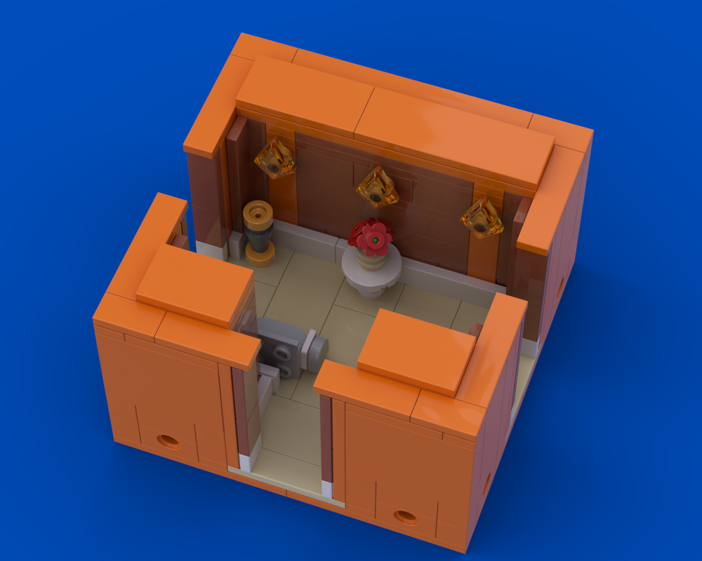 LEGO MOC Hallway from Blue Prince by Eve n Bricks | Rebrickable - Build ...
