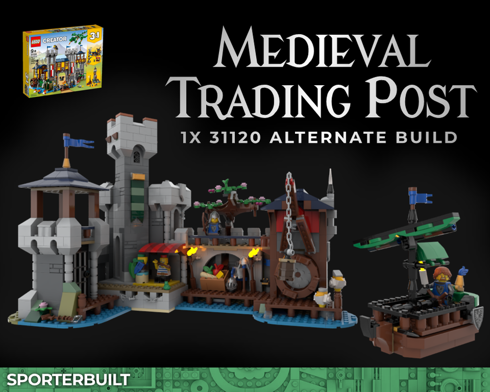 LEGO MOC Medieval Trading Post by sporter | Rebrickable - Build with LEGO