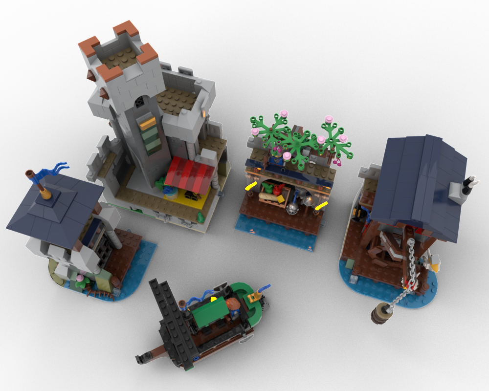 LEGO MOC-240167 Medieval Trading Post by sporter | Rebrickable - Build ...